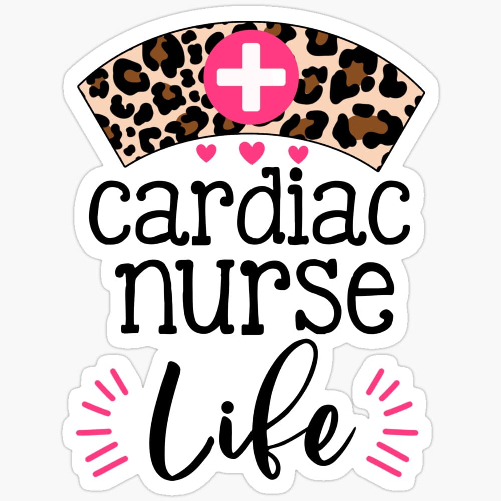 Cardiac Nurse Nursing Gift Rn Medical Stethoscope Heart Healthcare ...