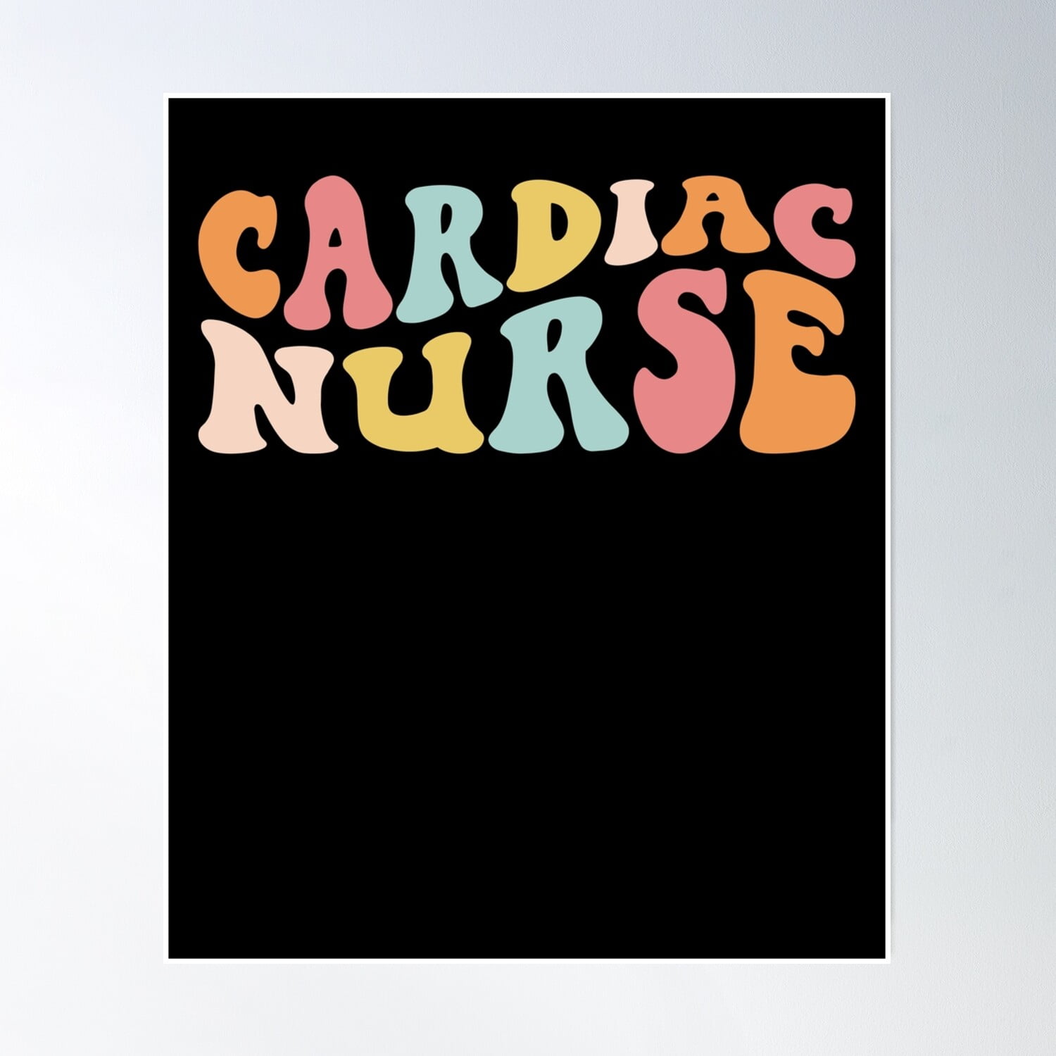 Cardiac Nurse Poster Wall Art, Modern Wall Decor, 12x18 UNFRAMED ...