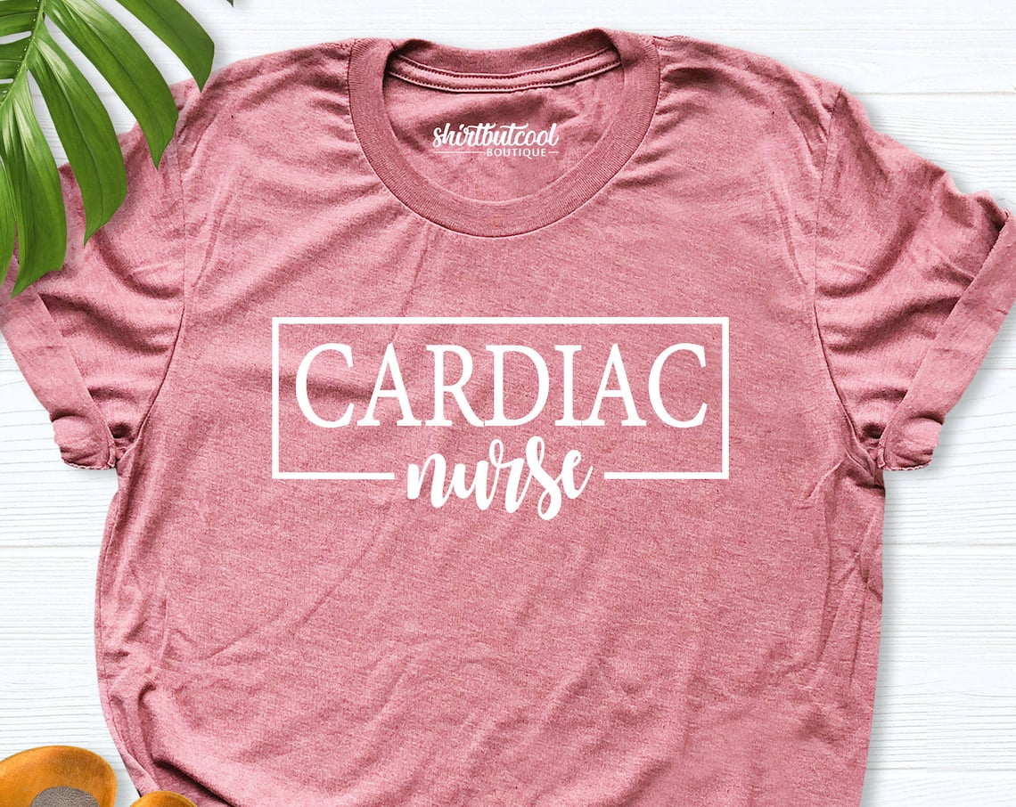 Cardiac Nurse Shirt - Cardiovascular Nursing Tee, Cardiac Shirt ...