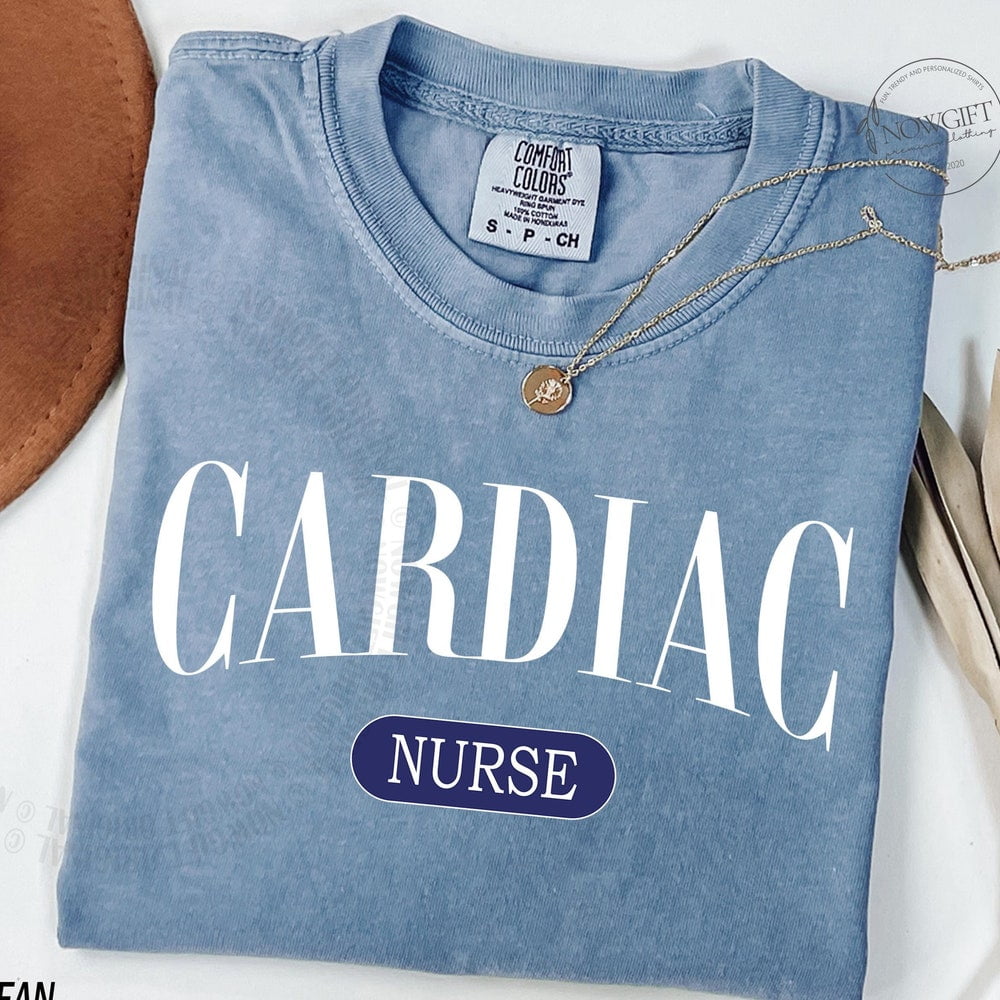 Cardiac Nurse T-Shirt, Cardiology Shirt, Cardiovascular Nurse Tee ...