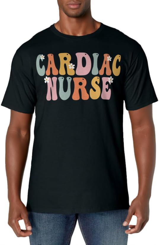 Cardiac Nurse Week Groovy Appreciation Day For Women Work T-Shirt ...