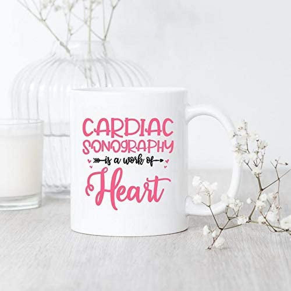Cardiac Sonography Heart Mug Sonographer Mug Ultrasound Tech Gift RDCS ...