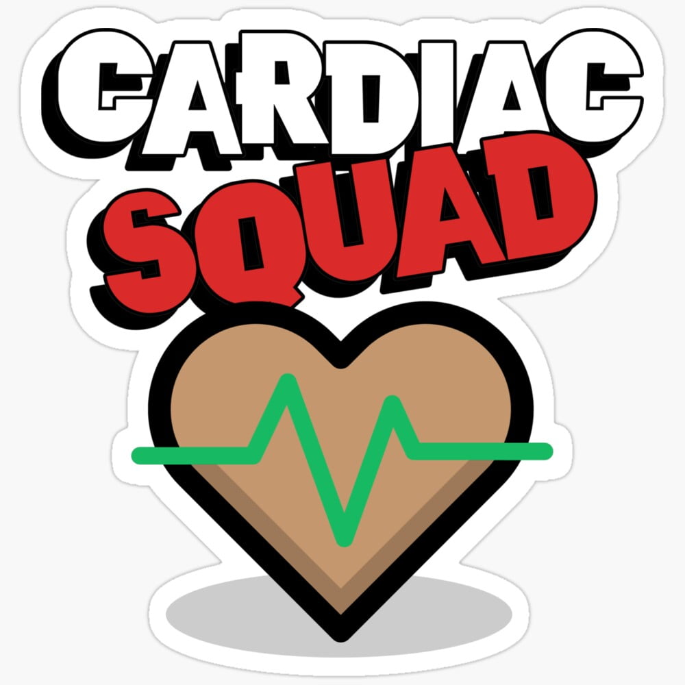 Cardiac Squad Sticker Phone Decal Water Bottle Stickers Car Decals ...
