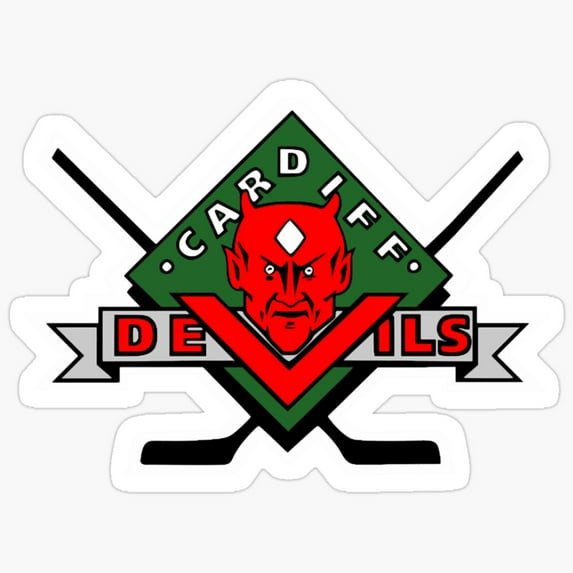Cardiff Devils Ice Hockey Retro Sticker Phone Decal Water Bottle ...