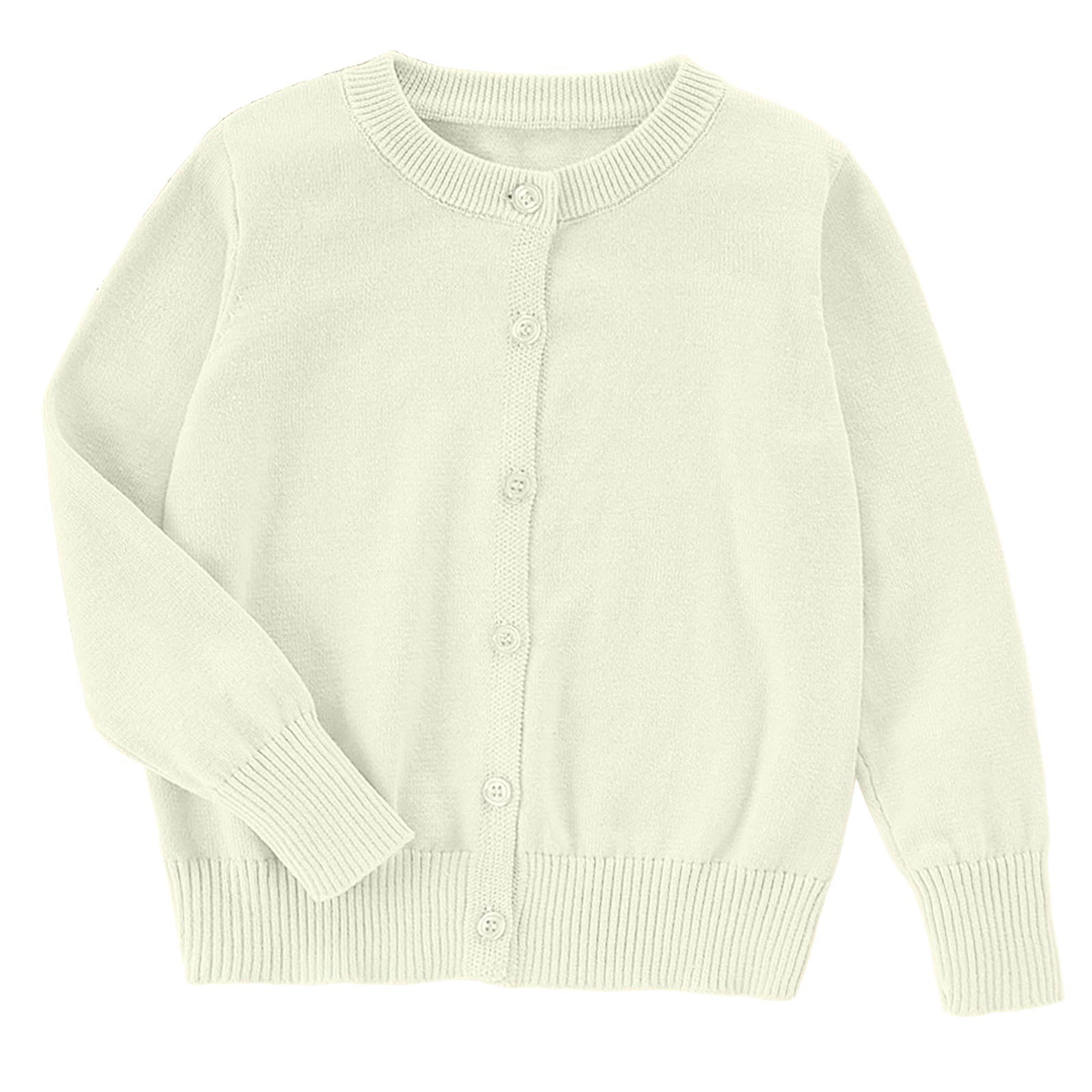 Cardigan For Girls Baby Knit Sweater Button-Up Cardigan Soft Cozy ...