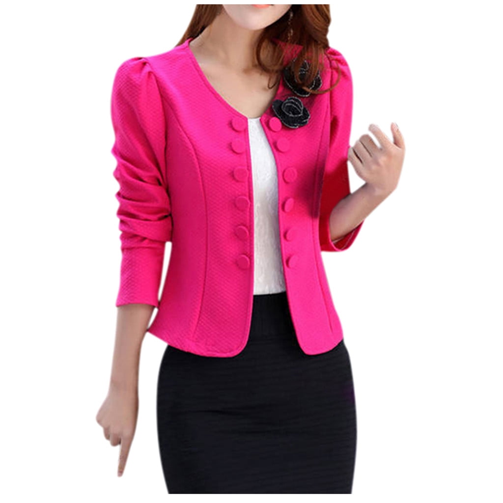 Cardigan For Women Dressy Long Applique Suit Long Sleeve Breasted ...