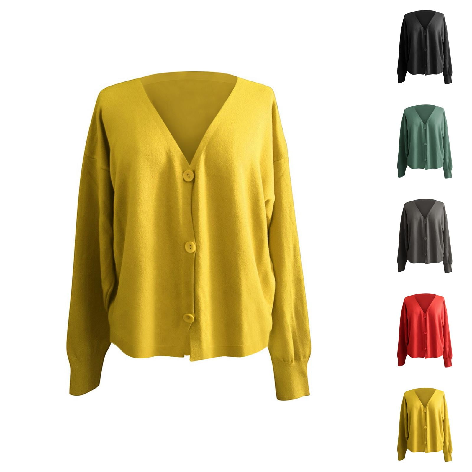 Cardigan Single Women's Knitwear Women's Soild Women's Cardigan ...