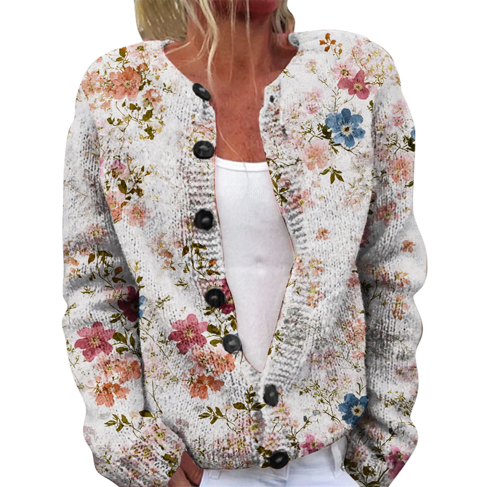 Cardigan Sweaters For Women Lightweight Print Stylish Open Front ...