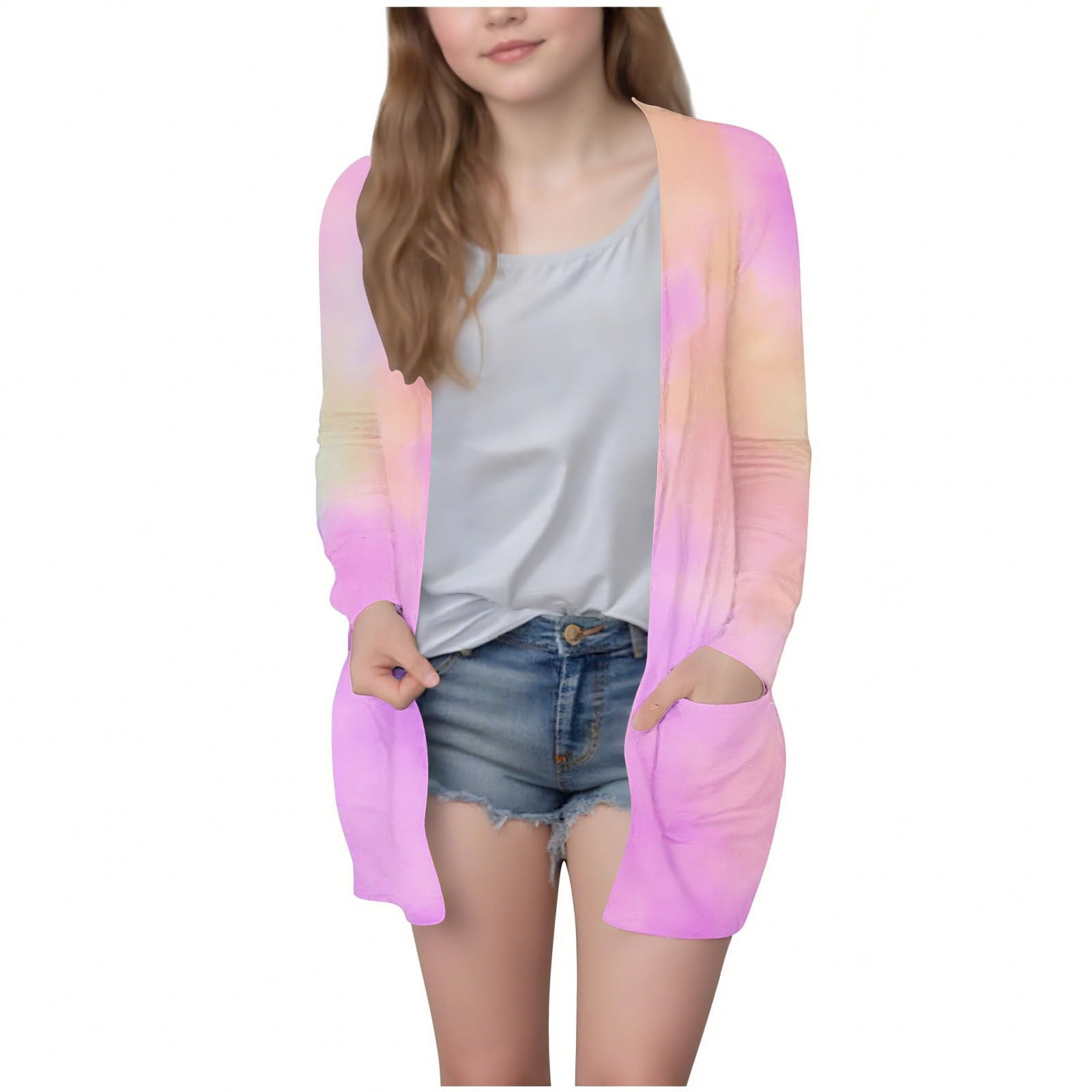 Cardigan Sweaters for Teen Girls New Girls Open Front Cardigan Fashion ...