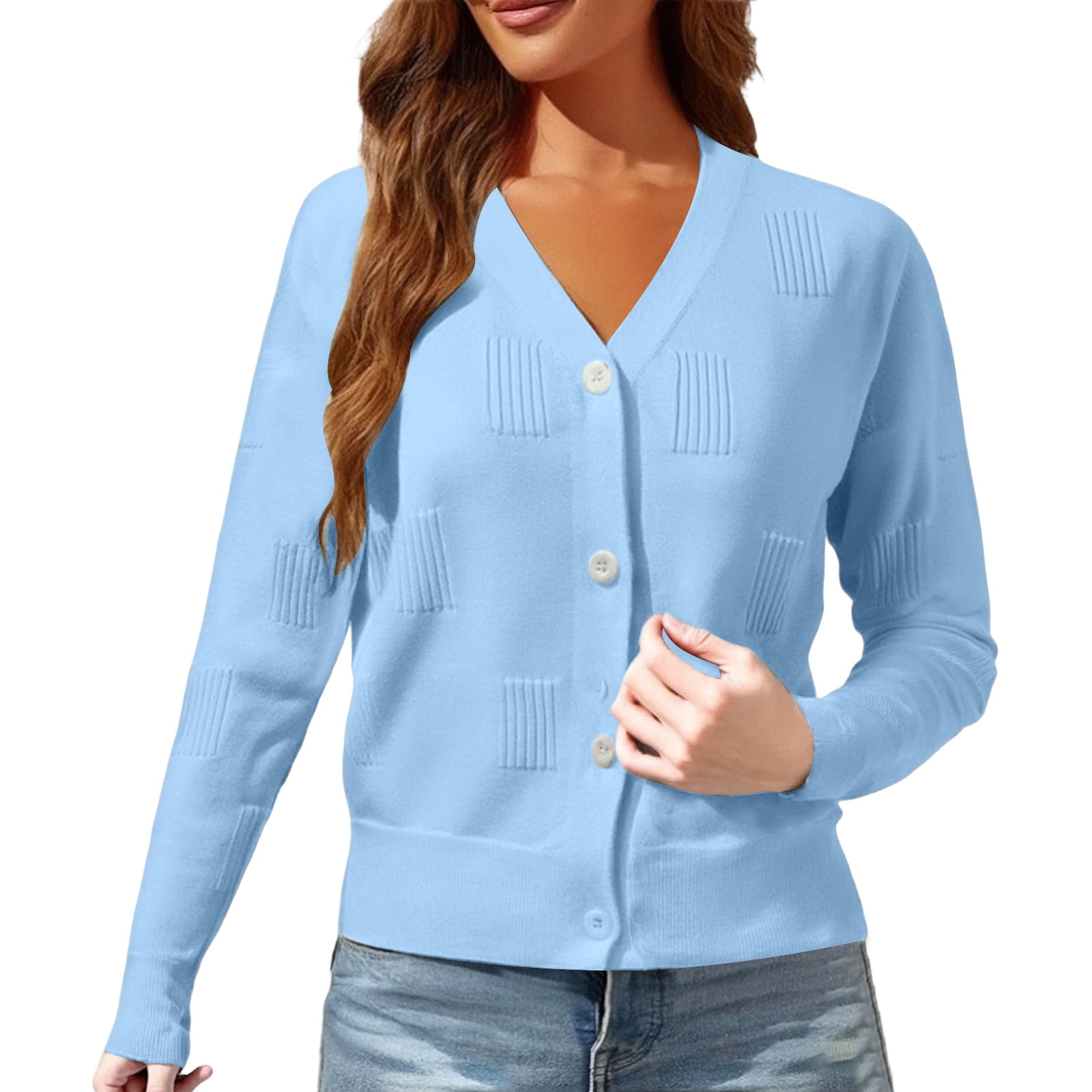 Cardigan Sweaters for Women, Comdrip Women's Wool Long Sleeve ...