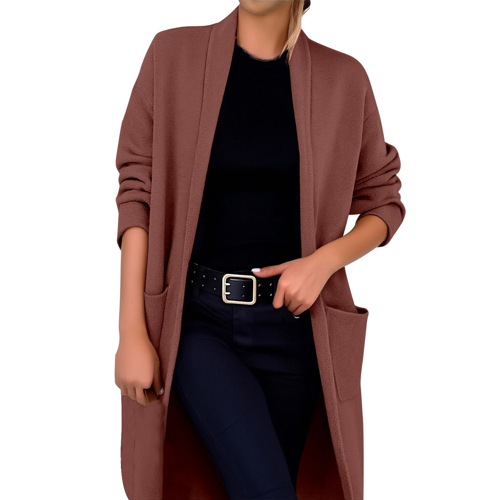 Cardigan Sweaters for Women Hemlock Long Sleeve Maxi Cardigan Oversized ...