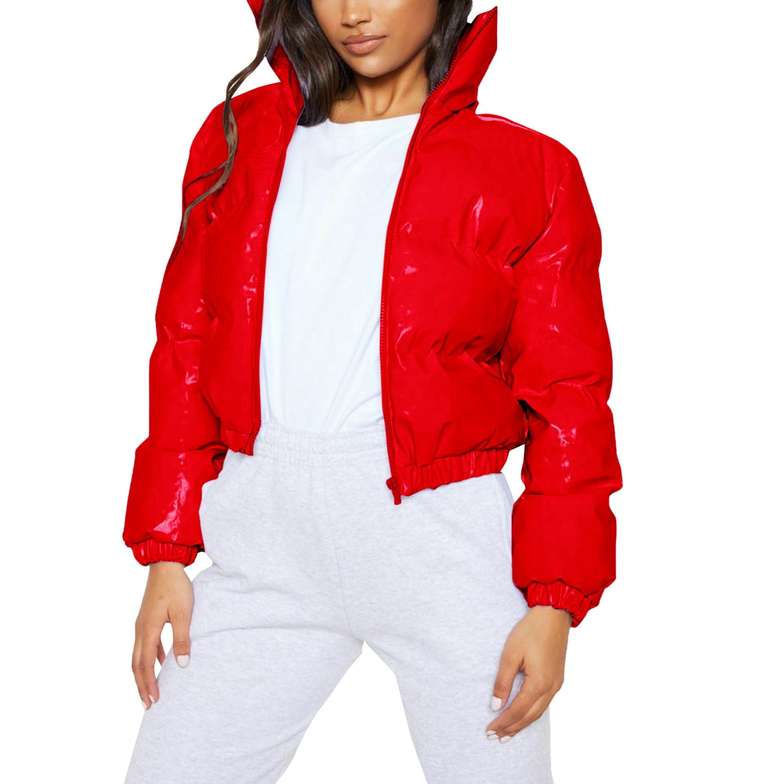 Cardigan Sweaters for Women Hemlock Thickened Overcoat Stand Collar ...