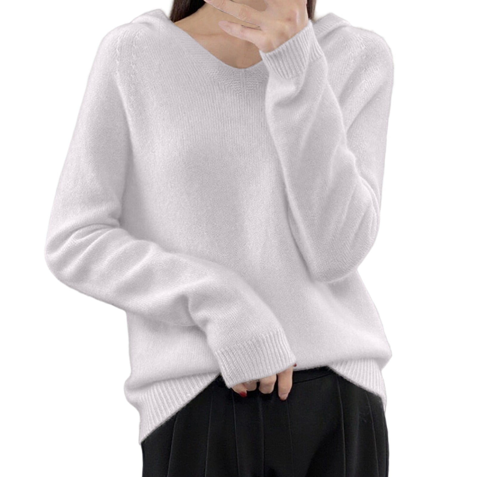 Cardigan Sweaters for Women, Oversized Hooded Sweater Pullover Soft ...