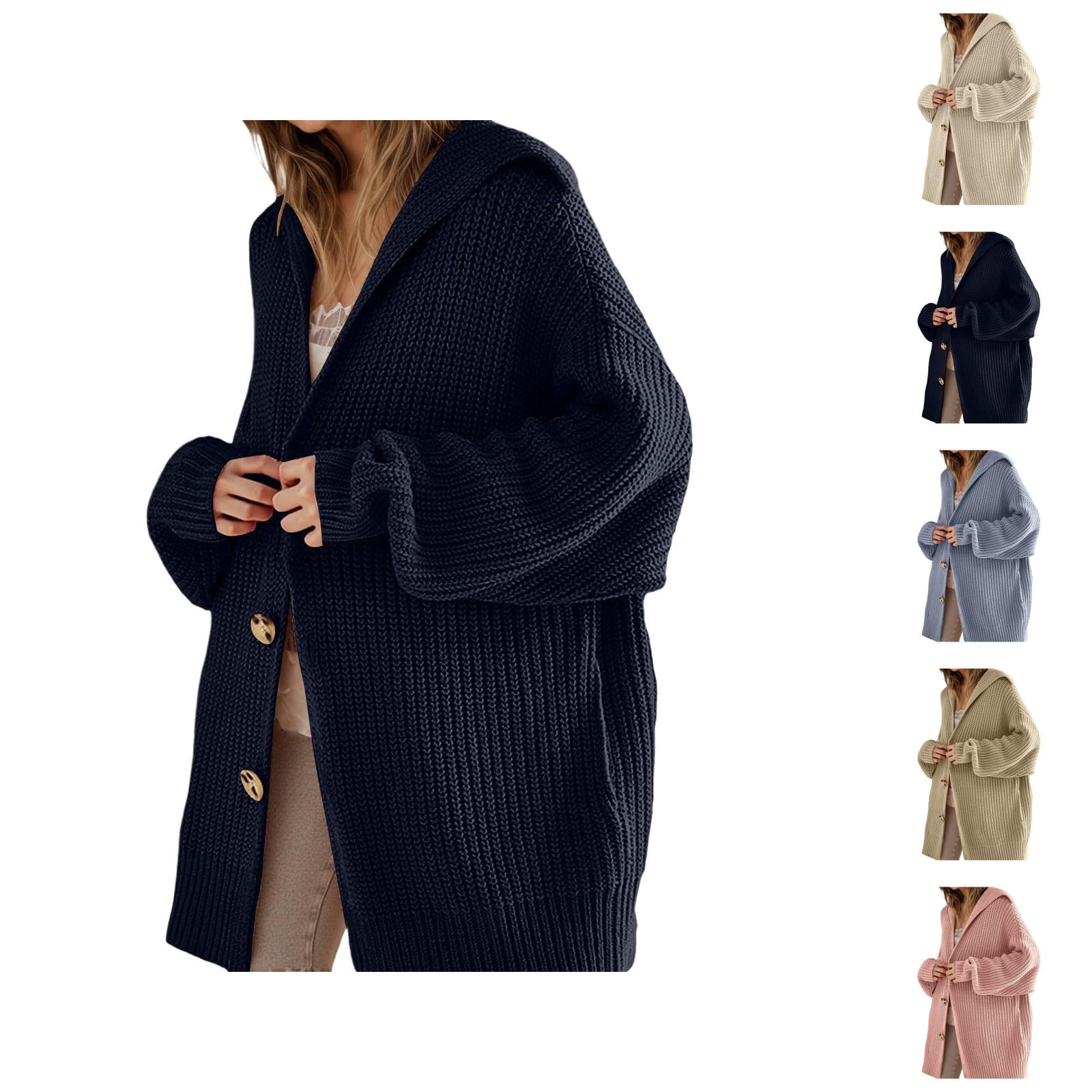 Cardigan Sweaters for Women 2025 Fall Winter Long Sleeve Button ...