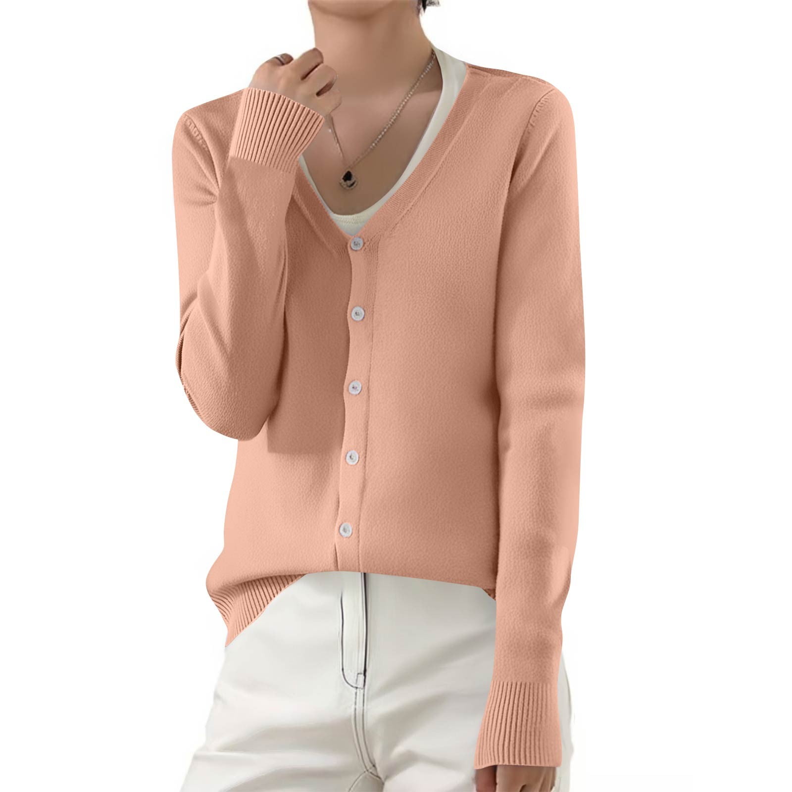 Cardigan Sweaters for Women 2025 Lightweight Knit Cardigan Long Sleeve ...