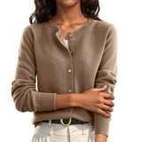 Cardigan Sweaters for Women Casual Long Sleeve Open Front Button Down ...