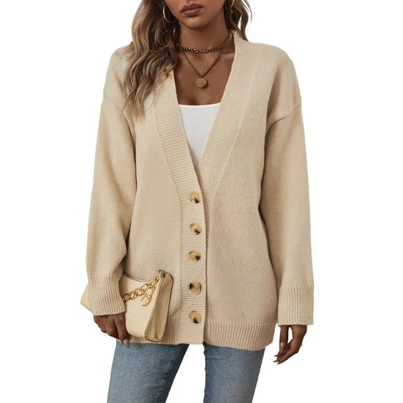 Cardigan Sweaters for Women Fall Fashion Oversized Light-Weight Sweater ...