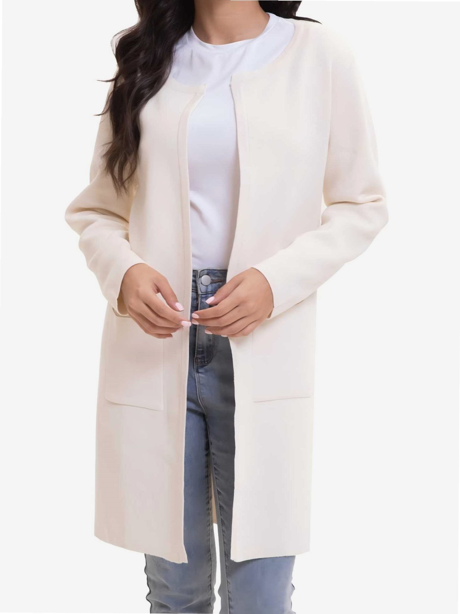 Cardigan Sweaters for Women Open Front Long Trench Coats Jacket Fall ...