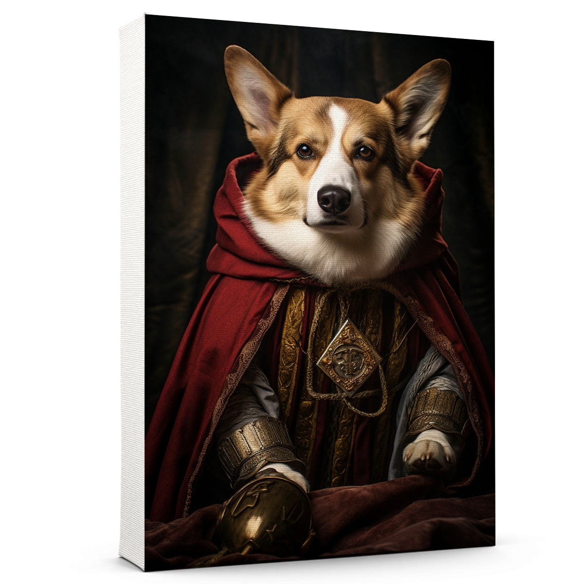 Cardigan Welsh Corgi Pet Portrait in a Royal Costume Dog in a Costume ...