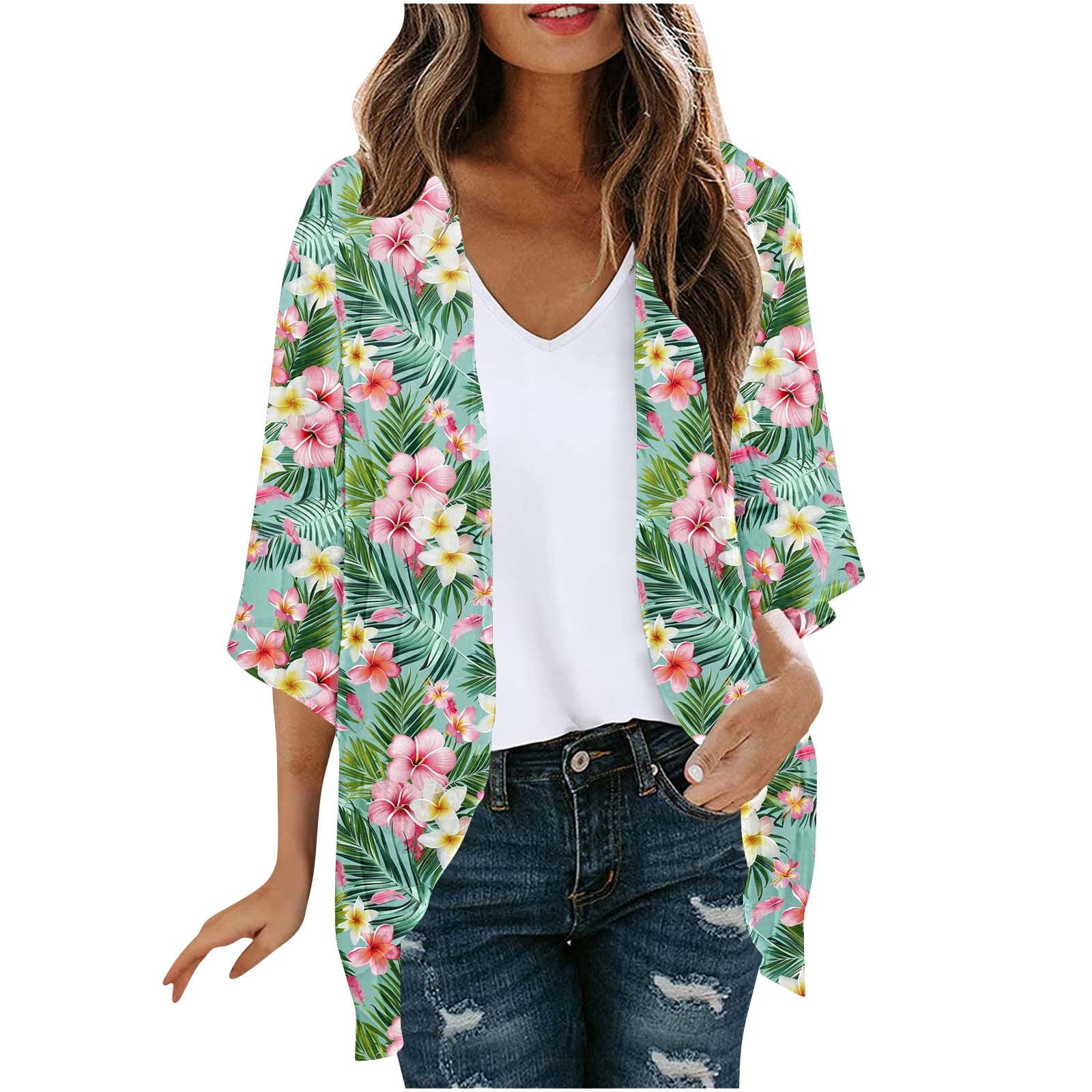 Cardigan for Women 2025 New Summer Tops Saving Sale!Fashion Floral ...