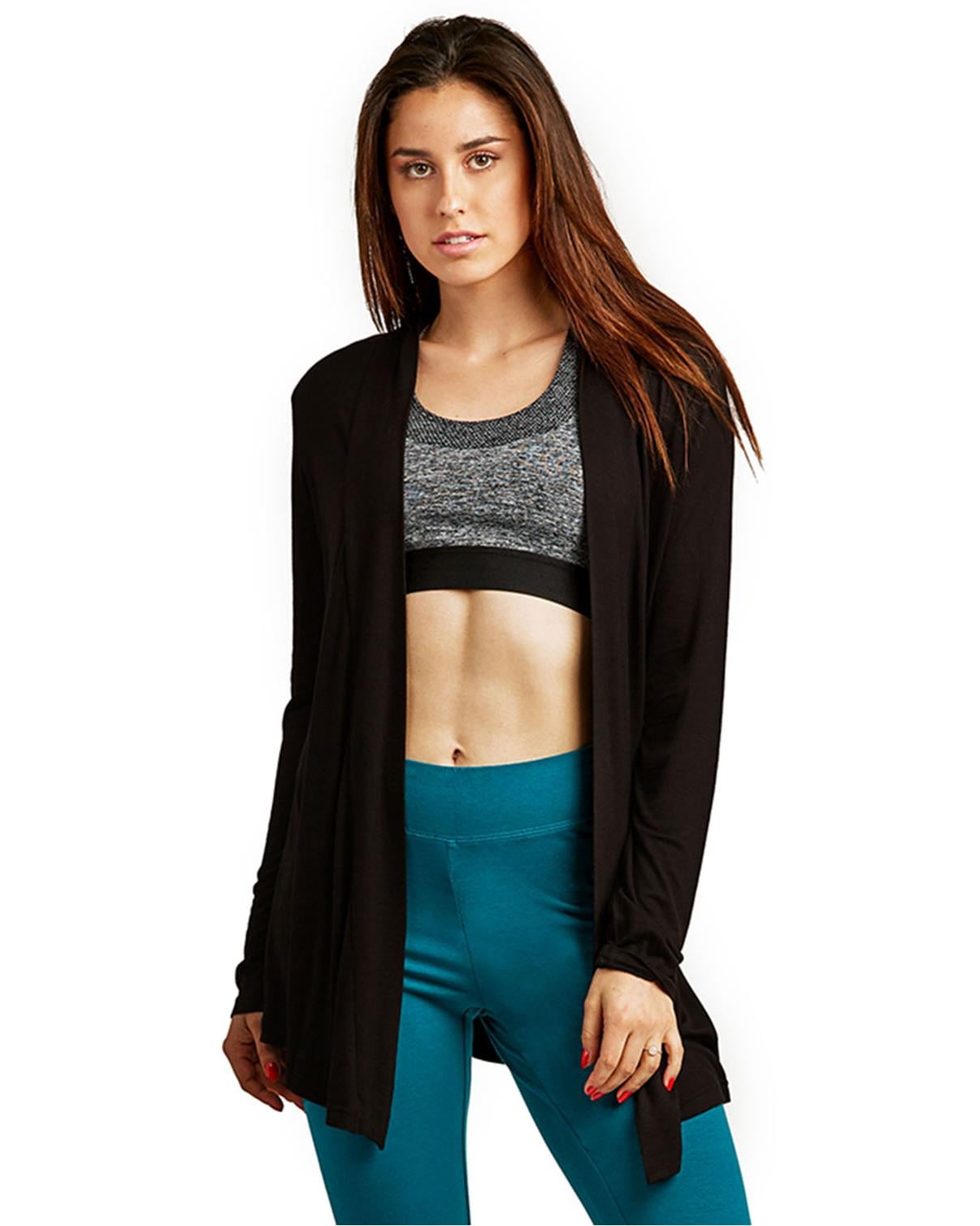 Cardigan - Womens Classic Chic Rayon Fabric Cardigan Sweater for ...