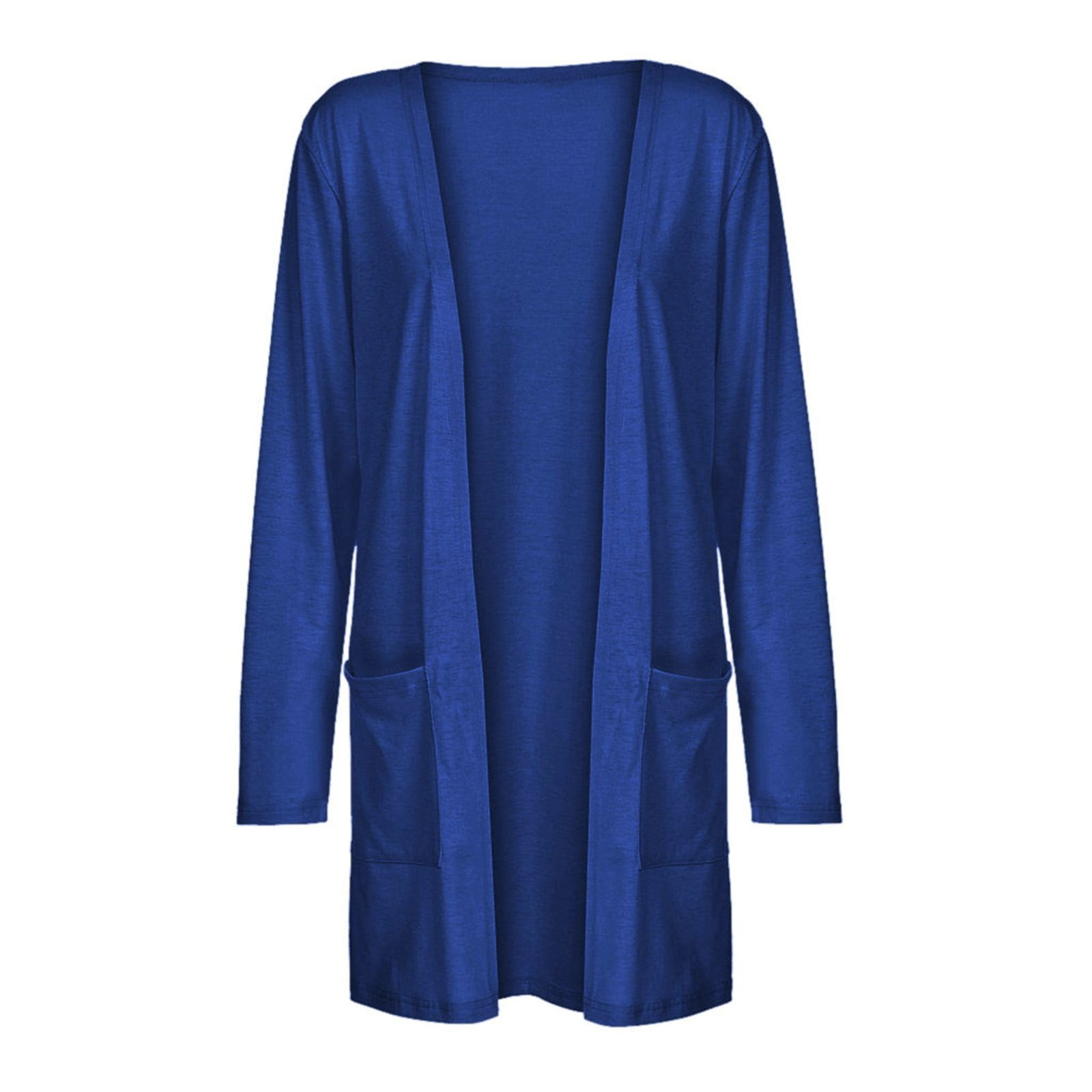 Cardigans Women Trendy Solid Open Front Long Sleeve With Pocket Elegant ...