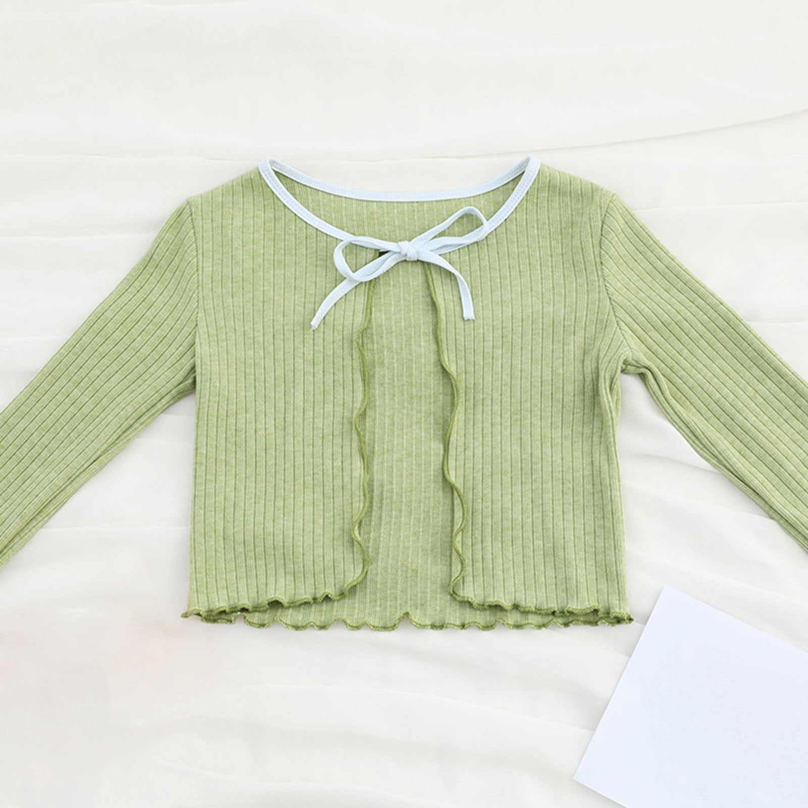 Cardigans for Girls Long Sleeve Tie Open Front Tops Size 5-18 Teens ...