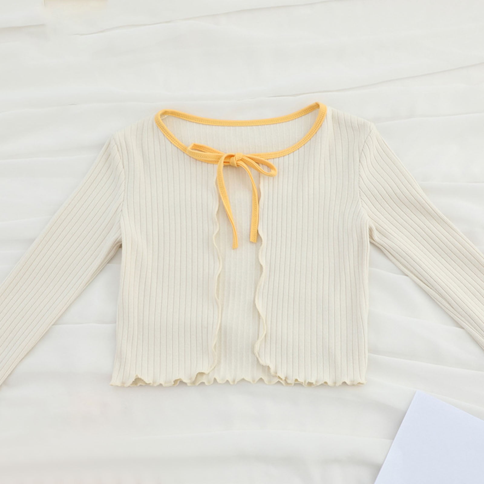 Cardigans for Girls Long Sleeve Tie Open Front Tops Size 5-18 Teens ...