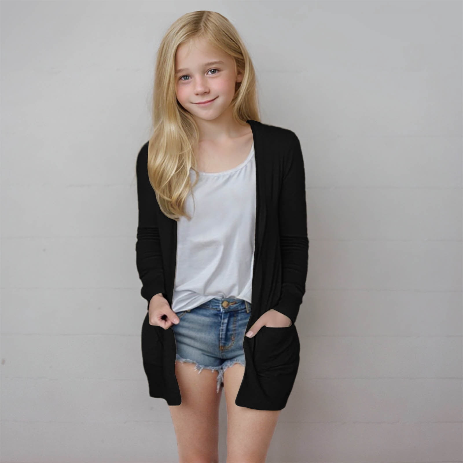 Cardigans for Girls Summer Long Sleeve Open Front Ladies Elegant ...