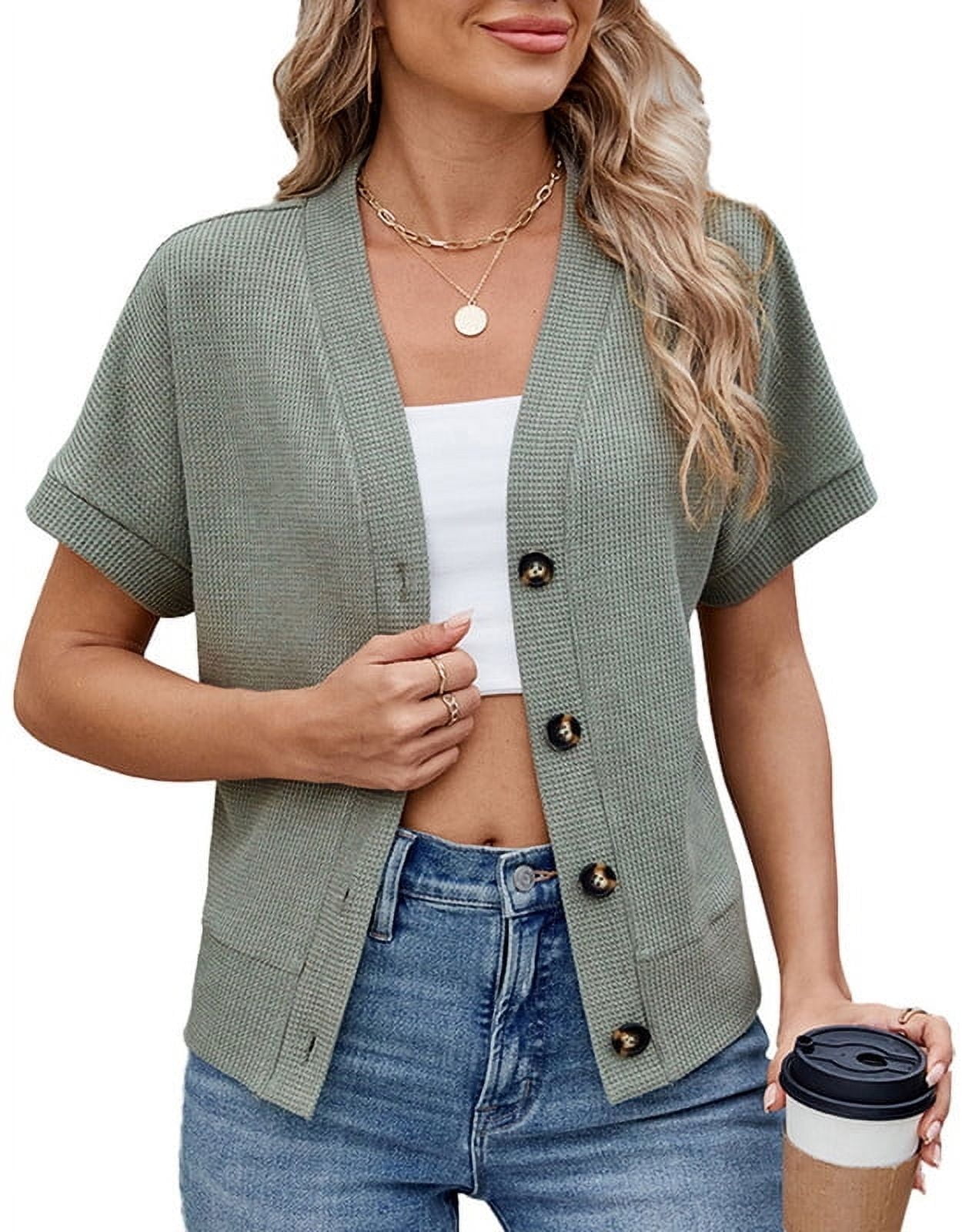 Cardigans for Women 2025 Elegant Wallfe Pattern Lightweight Cardigans ...