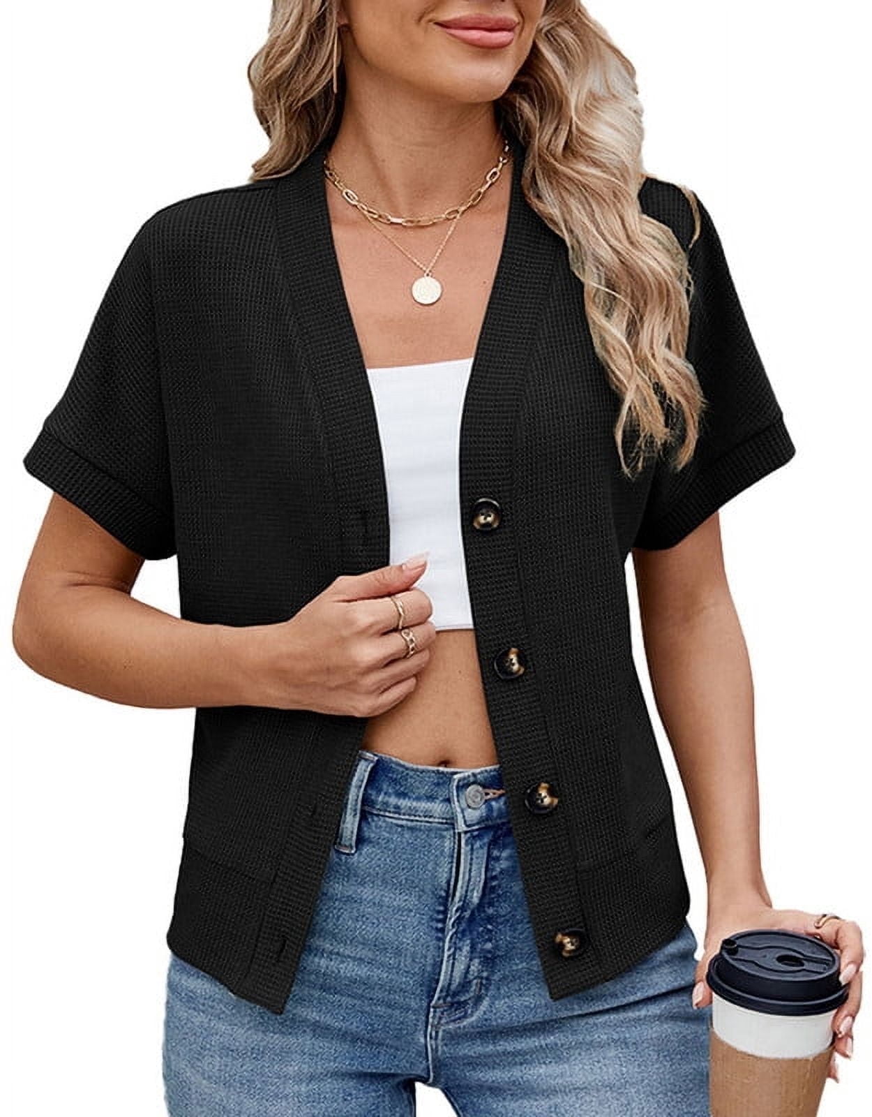 Cardigans for Women 2026 Elegant Wallfe Pattern Lightweight Cardigans ...
