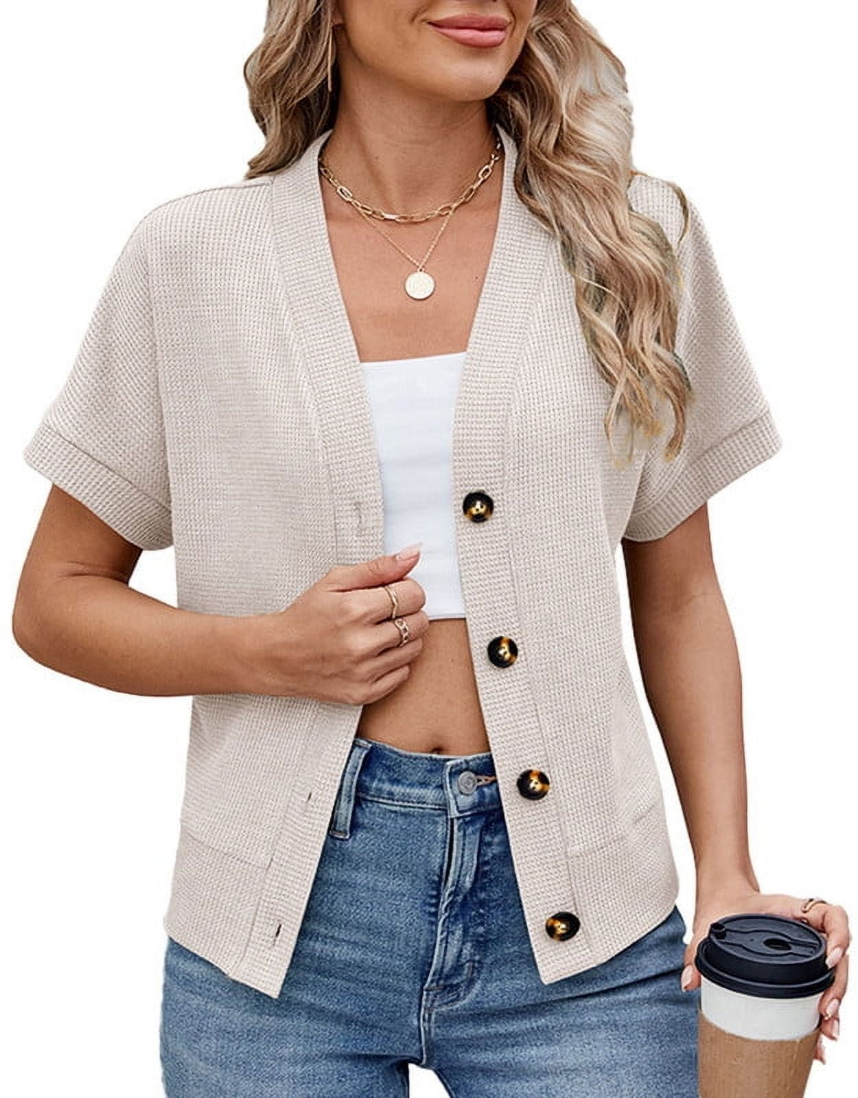 Cardigans for Women 2025 Elegant Wallfe Pattern Lightweight Cardigans ...