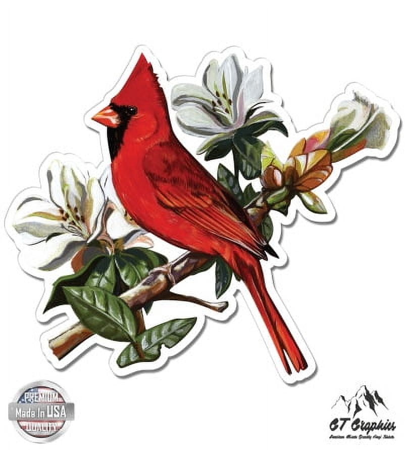 Cardinal - 12" Vinyl Sticker Waterproof Decal - Walmart.com