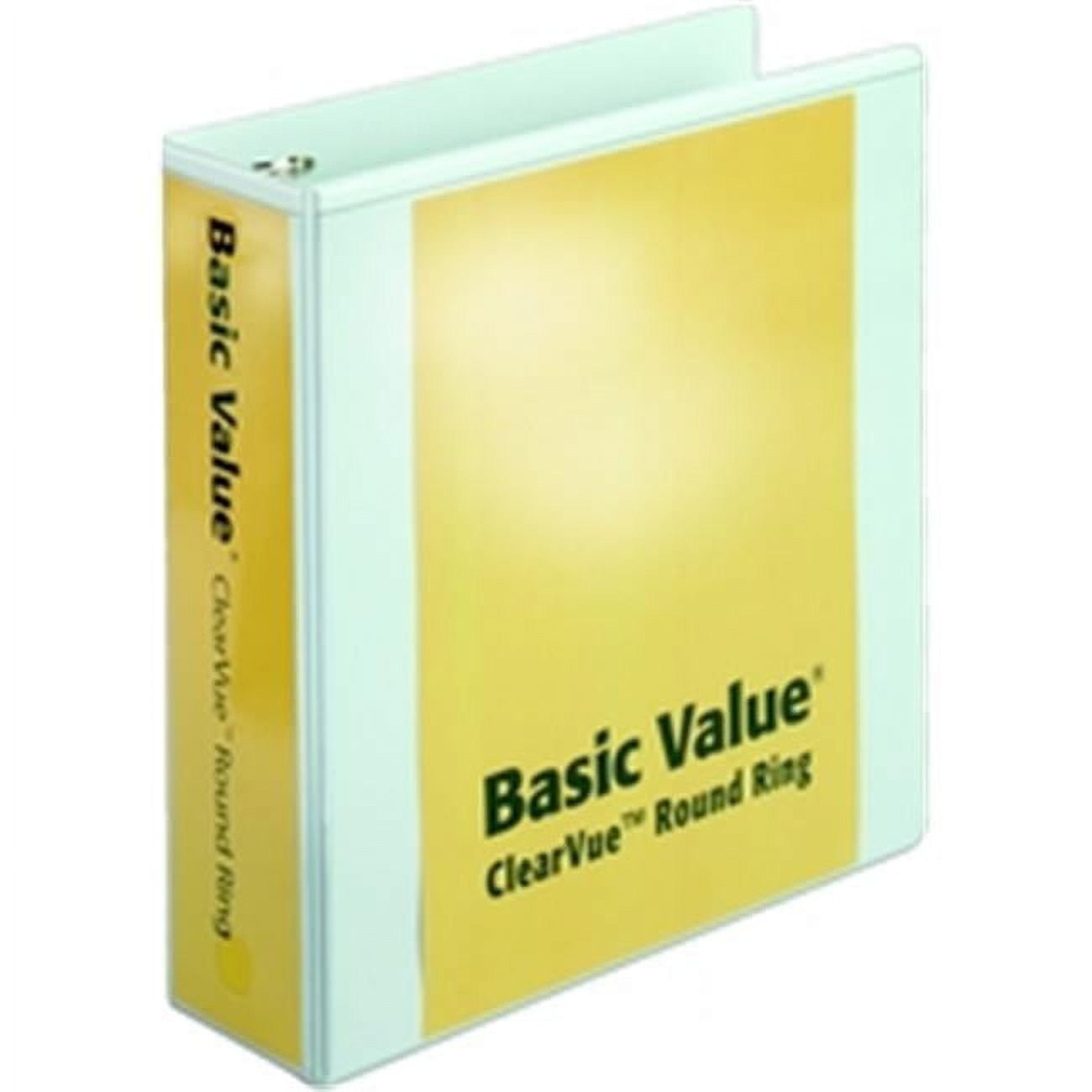 Cardinal 1600 BasicValue ClearVue Round Ring- 3 in - White - Walmart.com