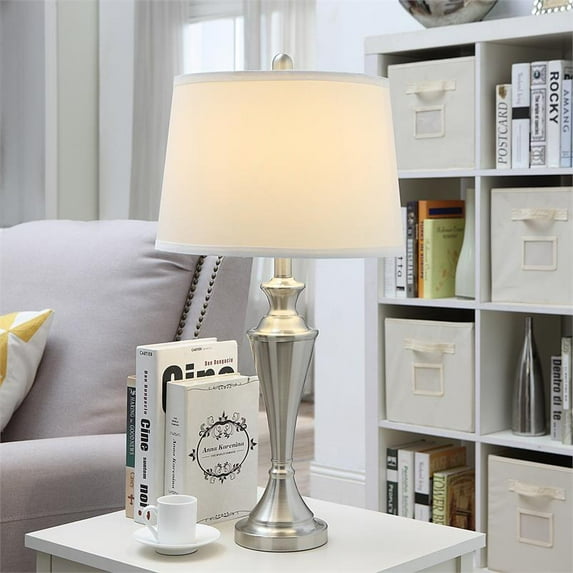 Cardinal 27.5" Brushed Nickel Table Lamp - Walmart.com