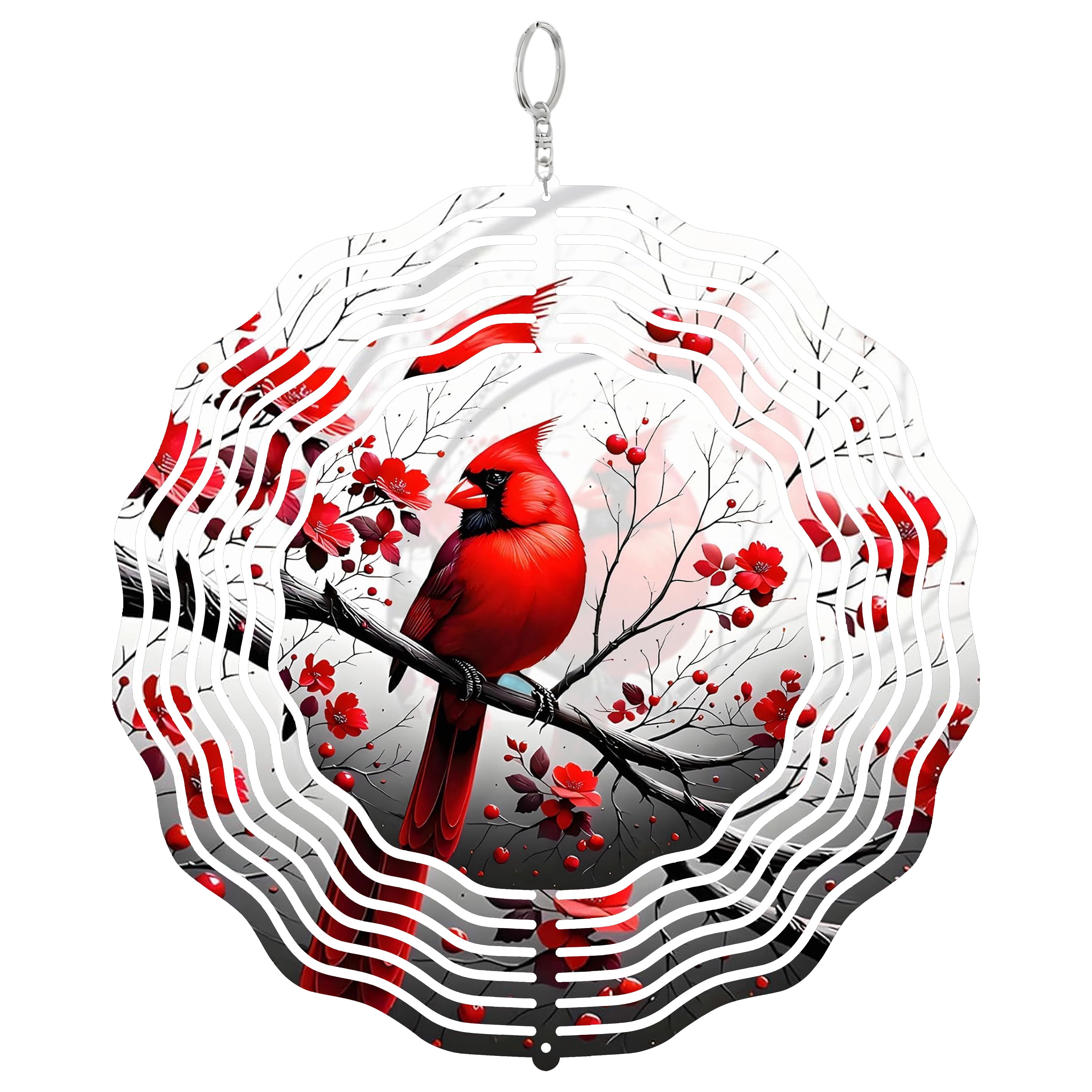 Cardinal 3D Wind Spinner Hanging, Kinetic Outdoor Bird Panel - Walmart.com