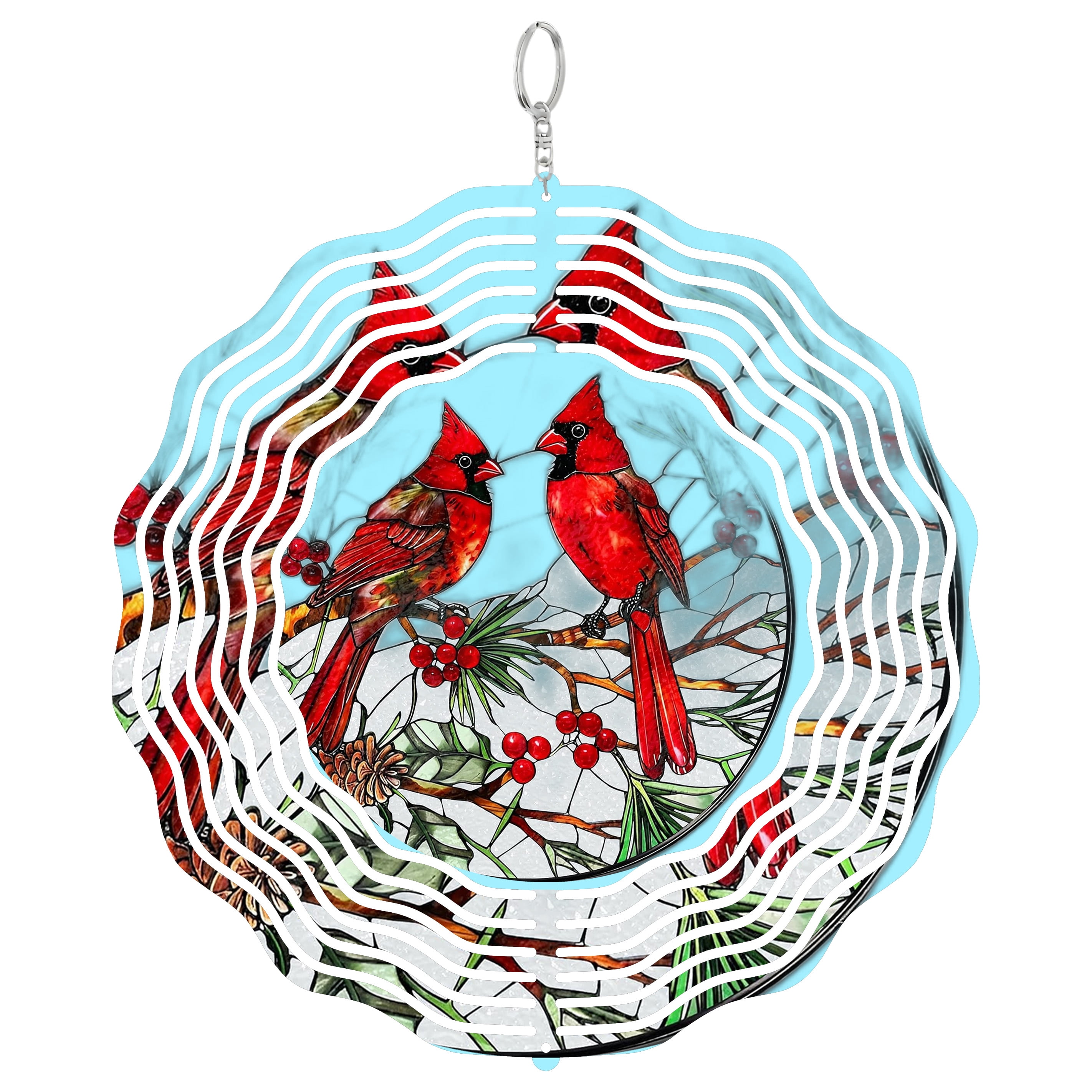 Cardinal 3D Wind Spinner Hanging, Outdoor Bird Kinetic Decor - Walmart.com