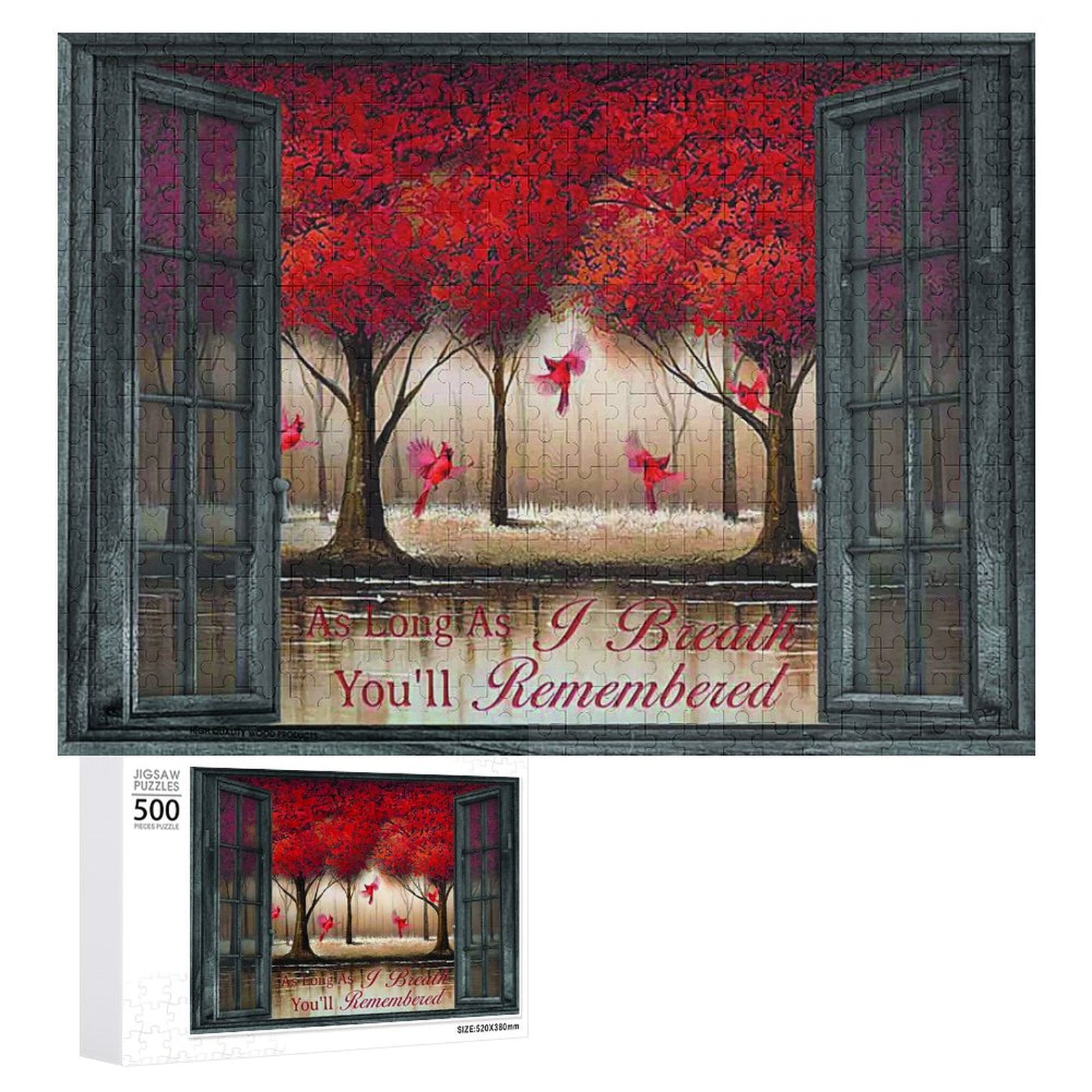 Cardinal 500 Piece Jigsaw Puzzle for Adults and Families - As Long As I ...