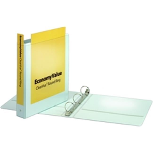 Cardinal EconomyValue ClearVue Round Ring Binder- 1.5 in - w o ...