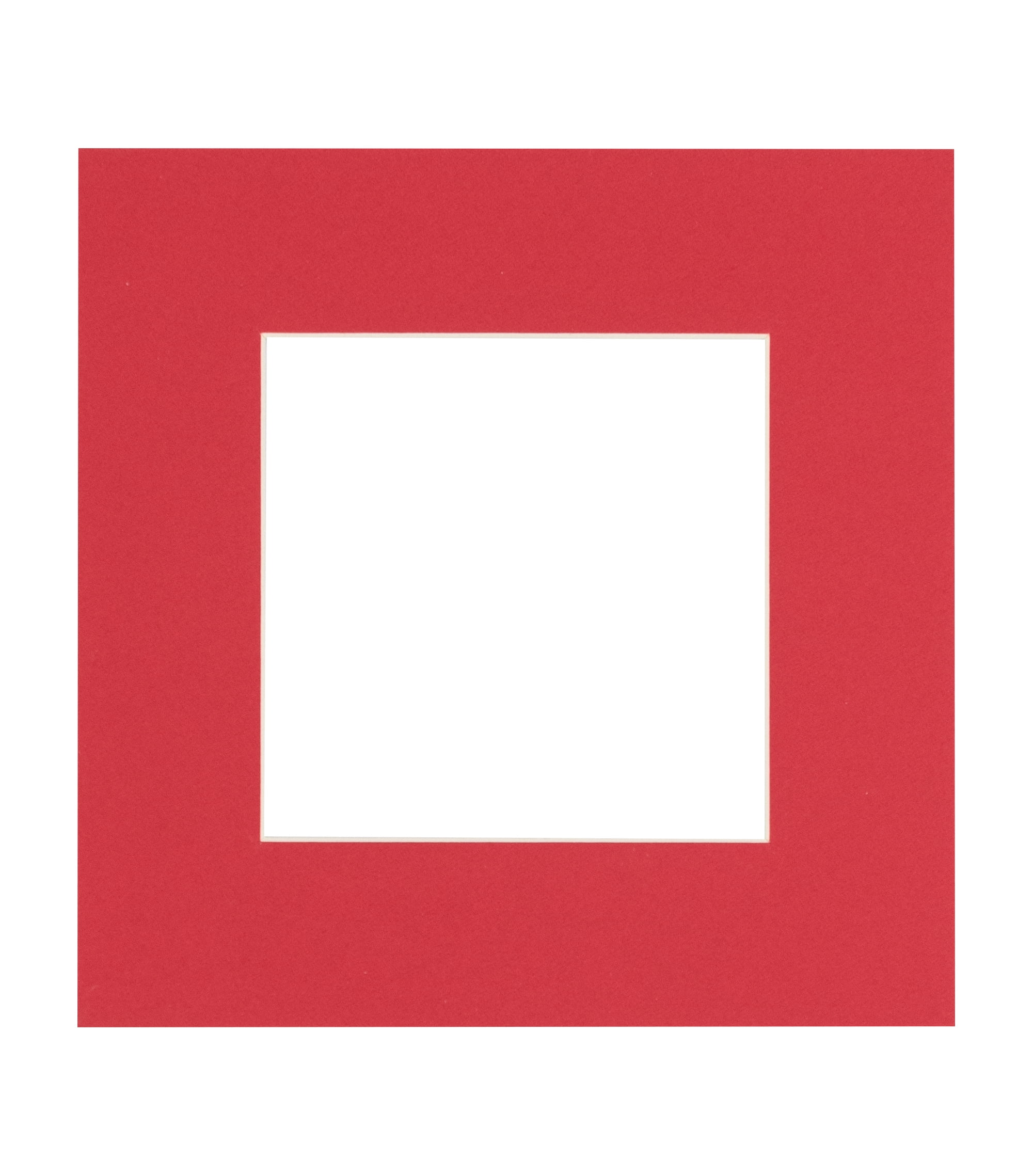 Cardinal Acid Free 7x7 Square Picture Frame Mat with White Core Bevel ...