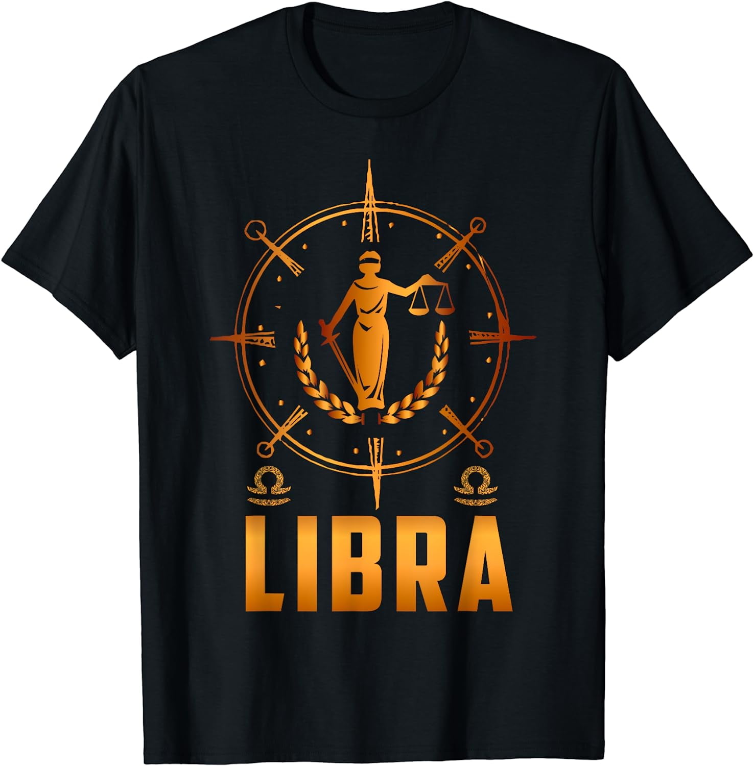 Cardinal Air Scales Zodiac Sign Symbol Horoscope Libra T-Shirt ...
