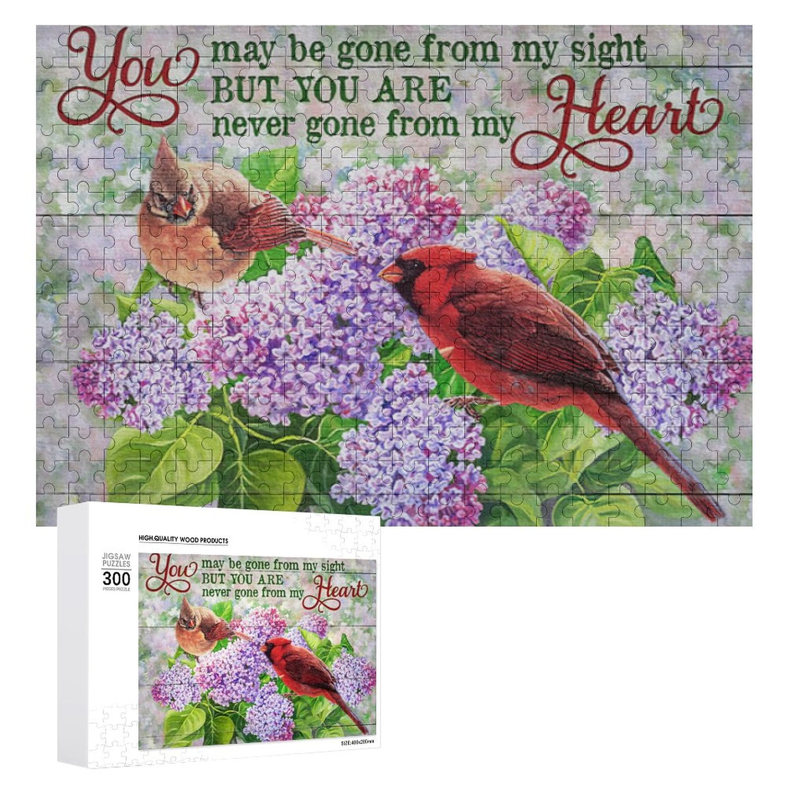 Cardinal Bird 300 Piece Jigsaw Puzzle for Adults and Families - You May ...