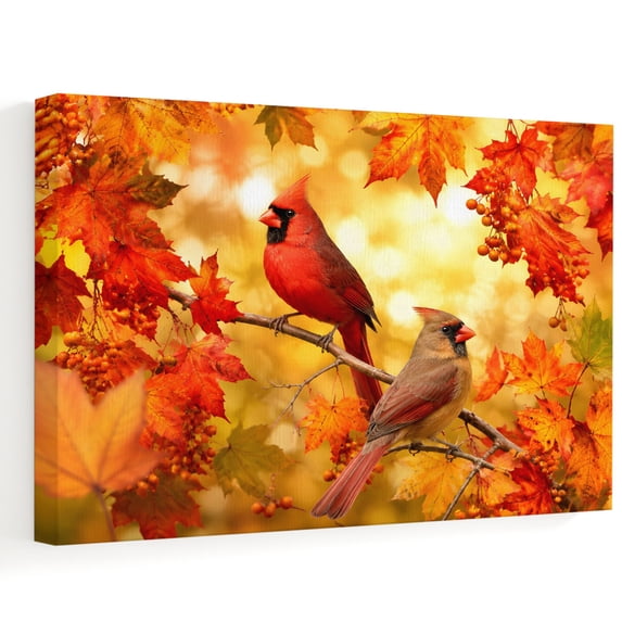 Cardinal Bird Canvas Wall Art 14