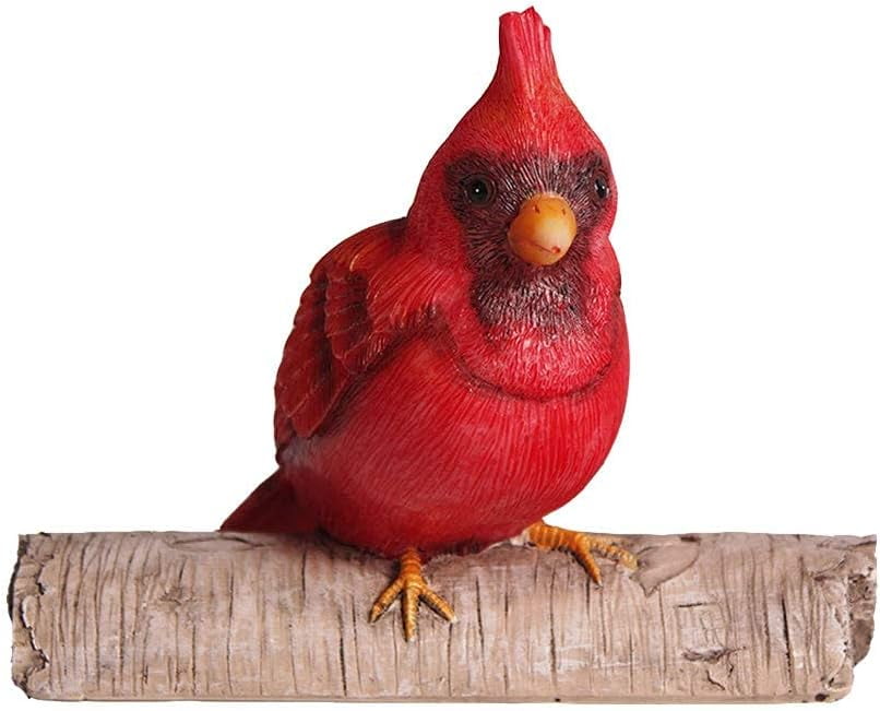 Cardinal Bird Hanging Garden Sculpture,Whimsical Indoor Outdoor red ...