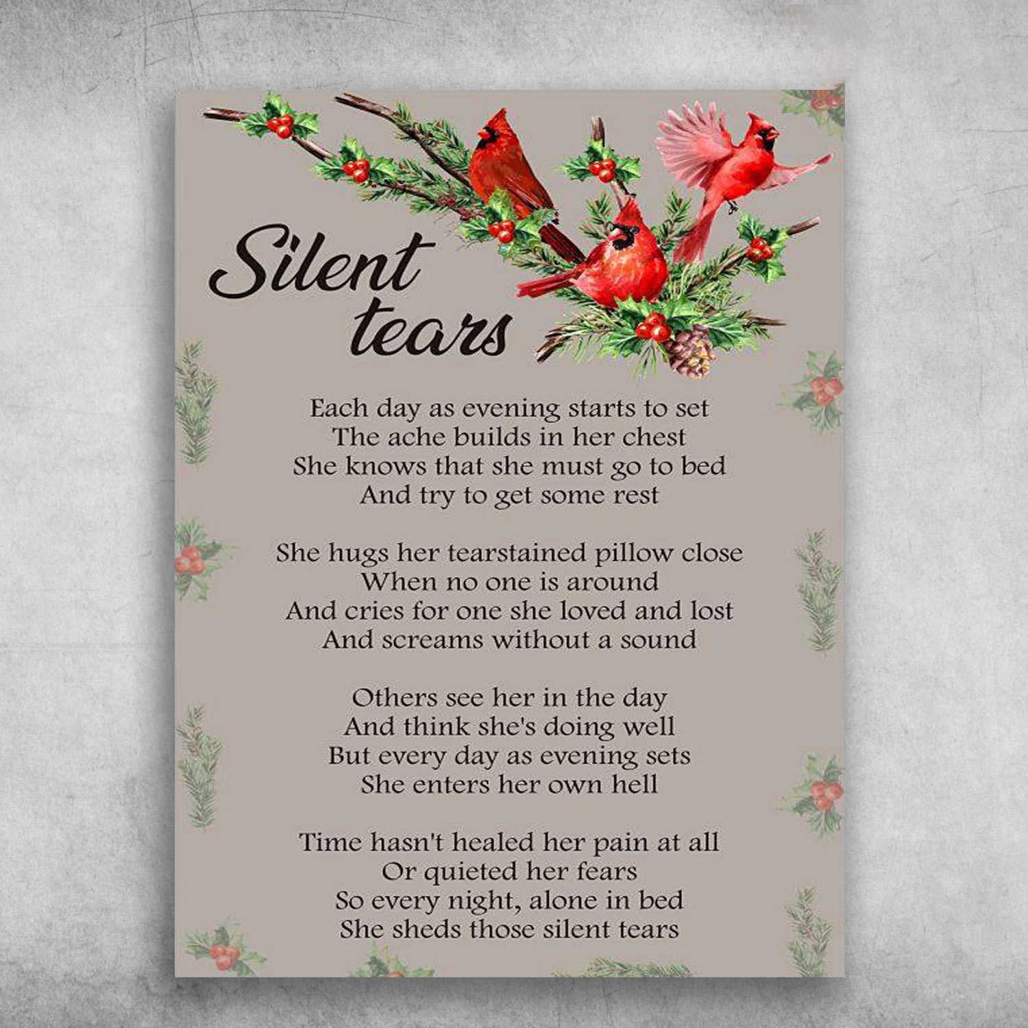 Cardinal Bird, Silent Tears - Each Day As Evening Starts To Set, The ...