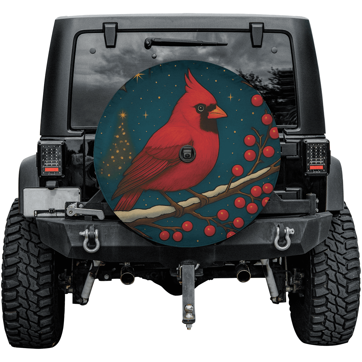 Cardinal Bird Spare Tire Cover – Beautiful Red Bird Design – Winter ...