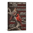Cardinal Bird The Day Lost You Memorial Sympathy Grief For Bedroom ...