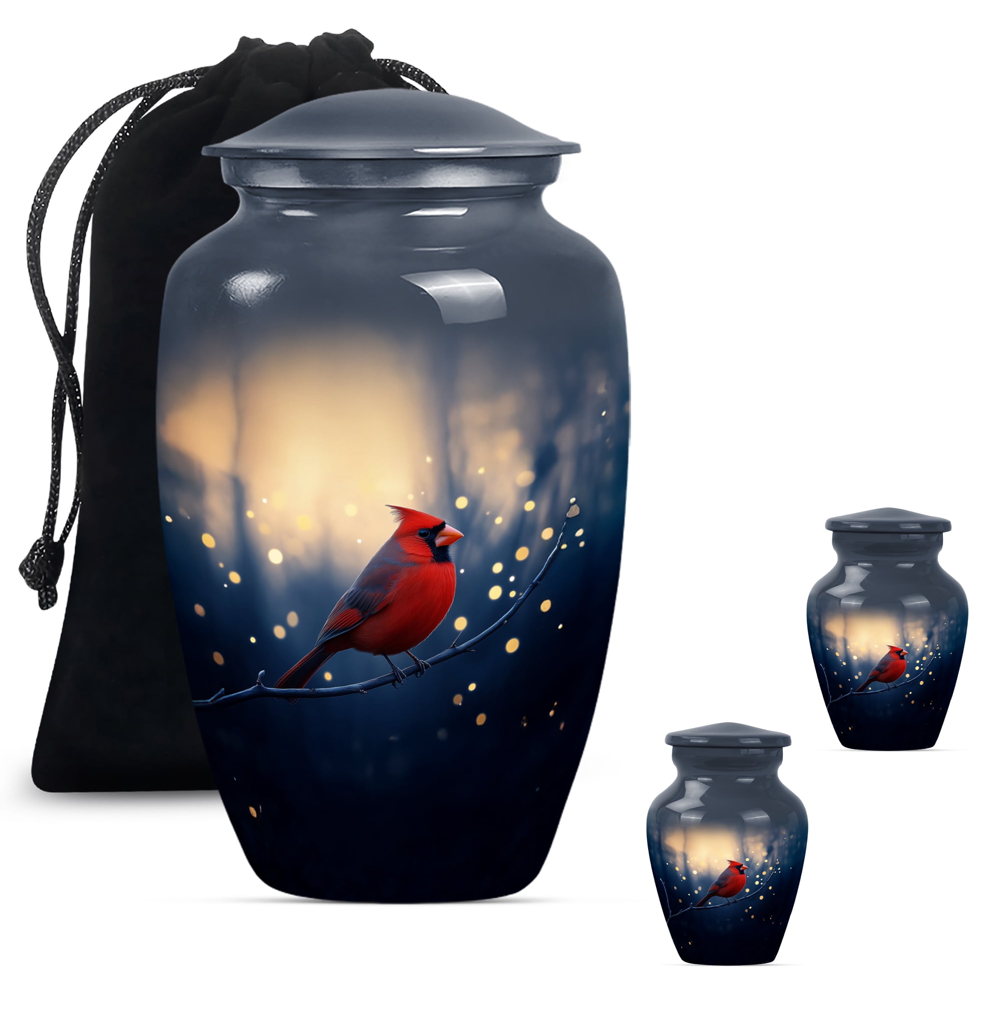 Cardinal Bird Urn, Funeral Cremation Urns For Ashes Adult, mini Urn ...