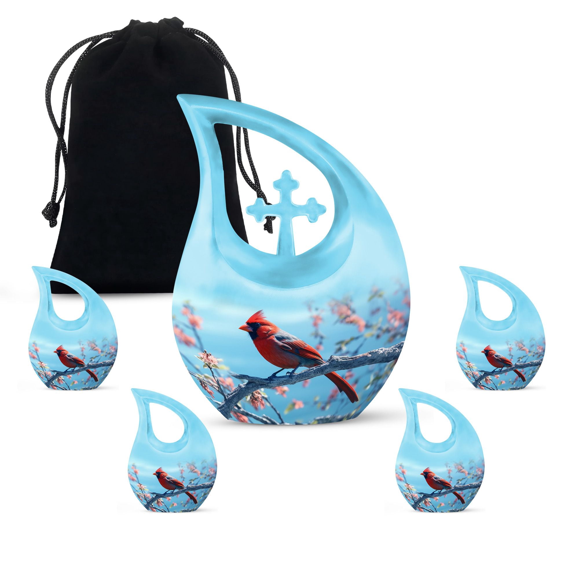 Cardinal Bird Urn - Urn For Ashes Adult Male - Adult Cremation Urns ...