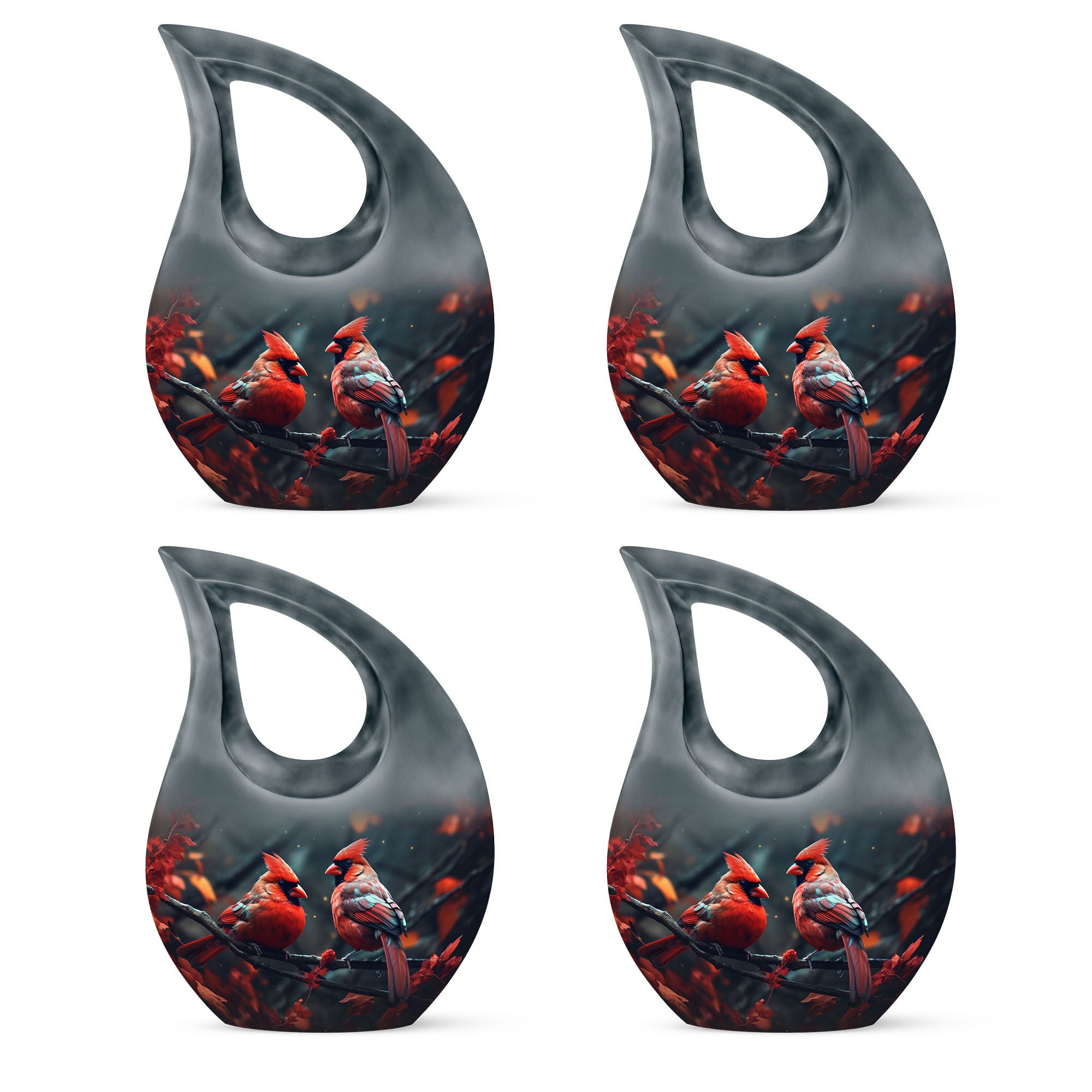 Cardinal Bird Urn - Urn For Ashes Adult Male - Burial Urn For Ashes ...